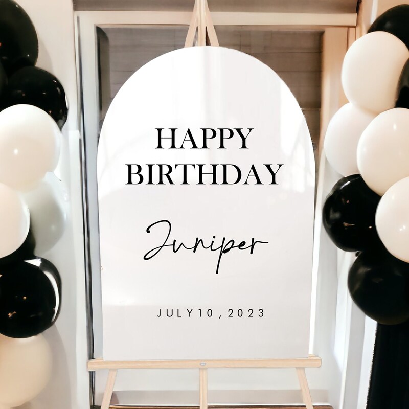 Birthday Party Sign - Etsy