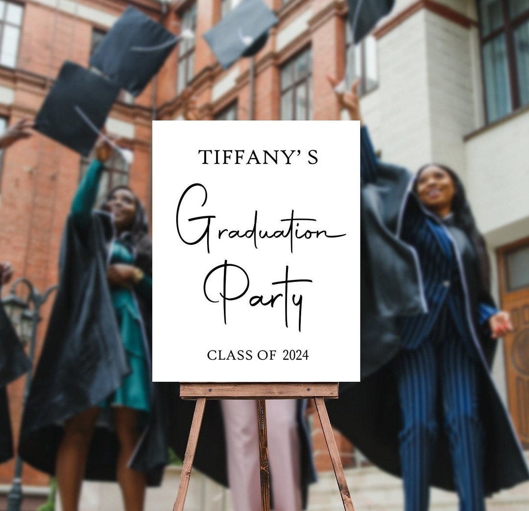 Graduation Party Welcome Sign, Custom Graduation Welcome Sign, Printed ...