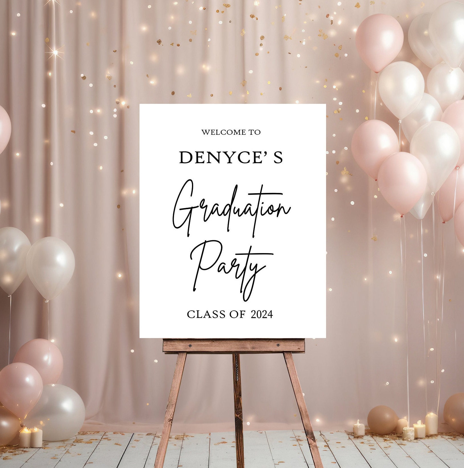 Graduation Party Welcome Sign, Custom Graduation Welcome Sign, Printed ...