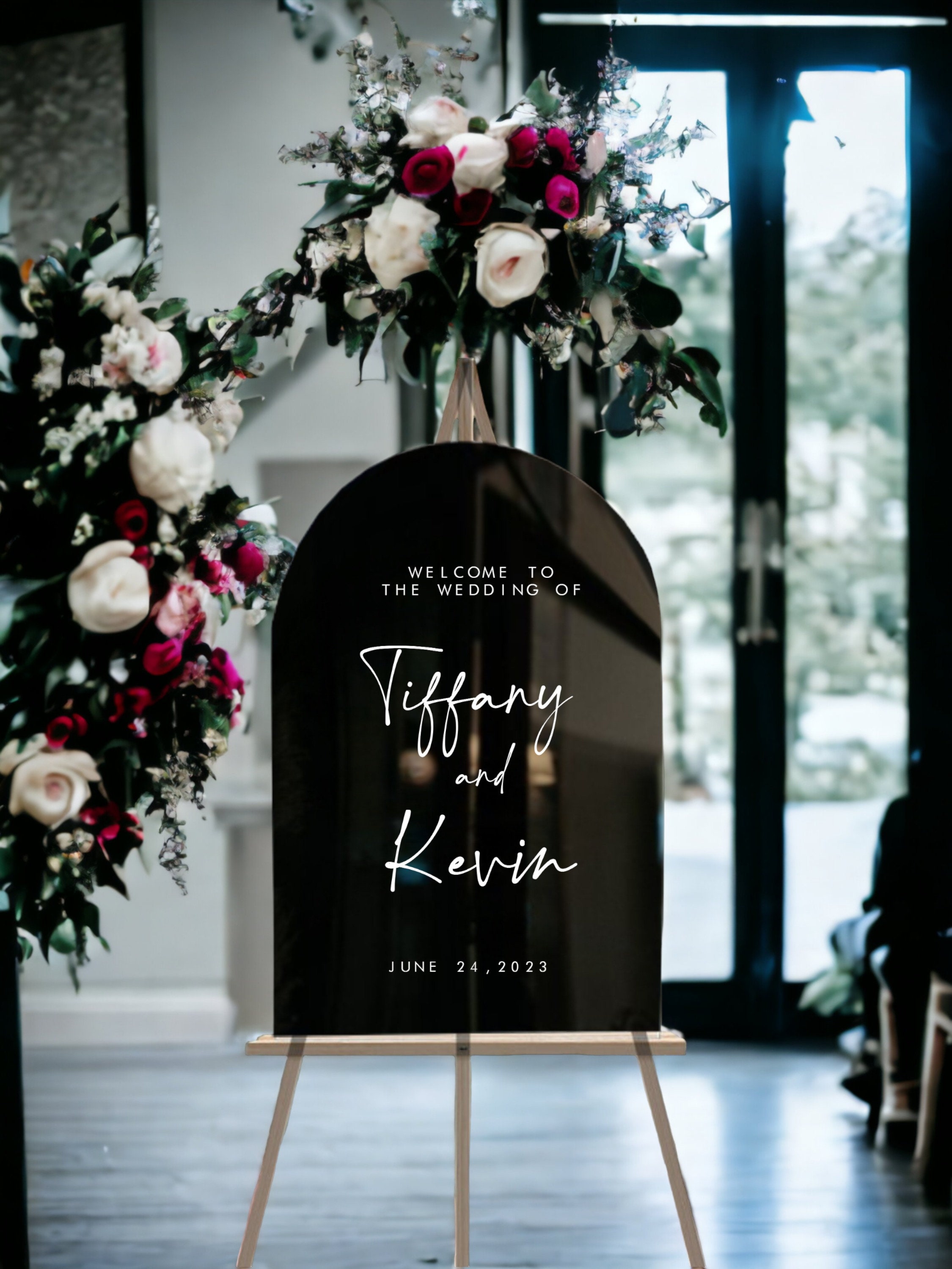 Acrylic Wedding Arch Welcome Sign Bride and Groom Wedding - Etsy