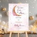 Over the Moon Baby Shower Welcome Sign, Moon Baby Shower Welcome Sign ...