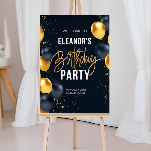 Birthday Party Sign - Etsy