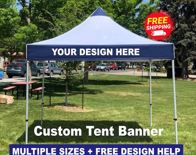 Canopy Vinyl Banner, Tent Banner, Trade Show, Functions, Festivals ...