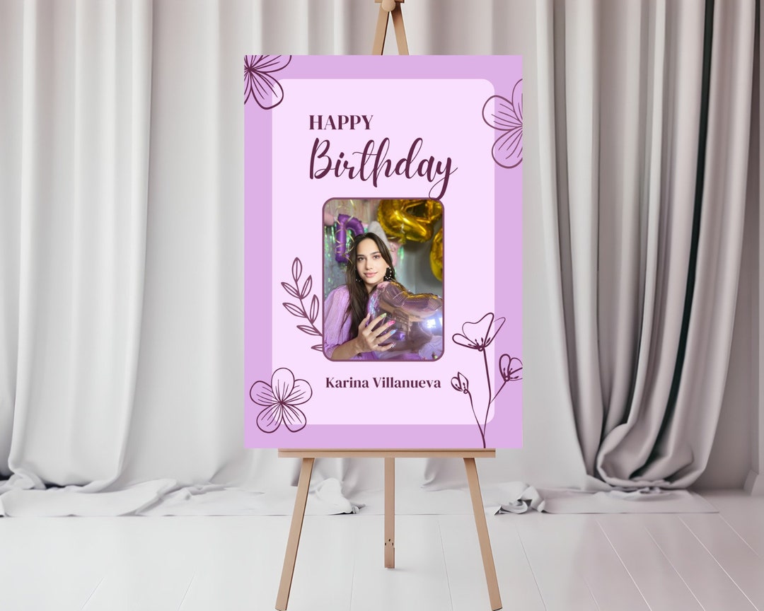Birthday Party Welcome Sign | Custom Birthday Welcome Banner | Birthday ...