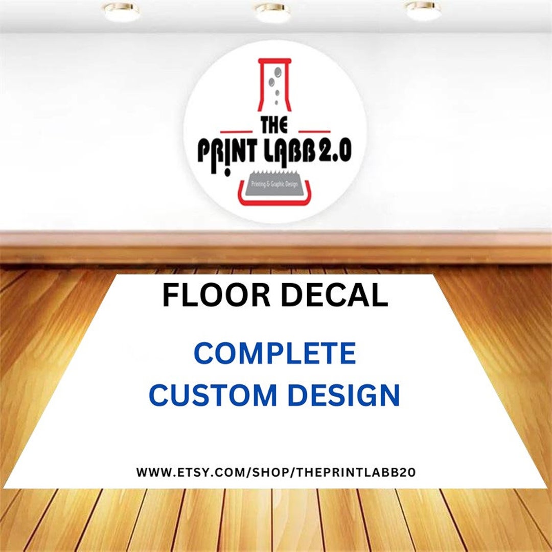 Custom Floor Decal Sticker | Removable Sticker | Vinyl Floor Banner ...