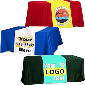 Custom Logo Vinyl Table Runner | Custom Table Runner With Your Logo ...