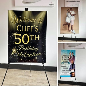 Birthday Party Welcome Sign | Custom Birthday Welcome Banner | Birthday ...