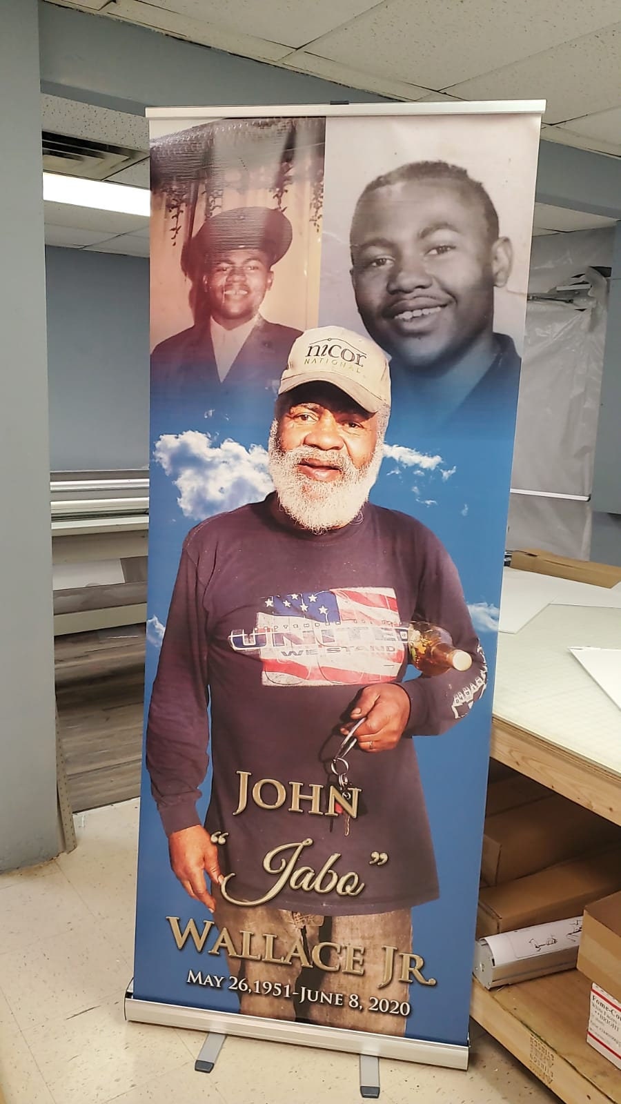 33 X 79 Custom Funeral Retractable Banner Stand Adjustable Banners in ...