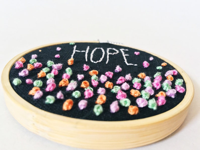 Hope and Confetti Embroidery - Etsy