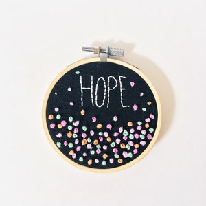 Hope and Confetti Embroidery - Etsy