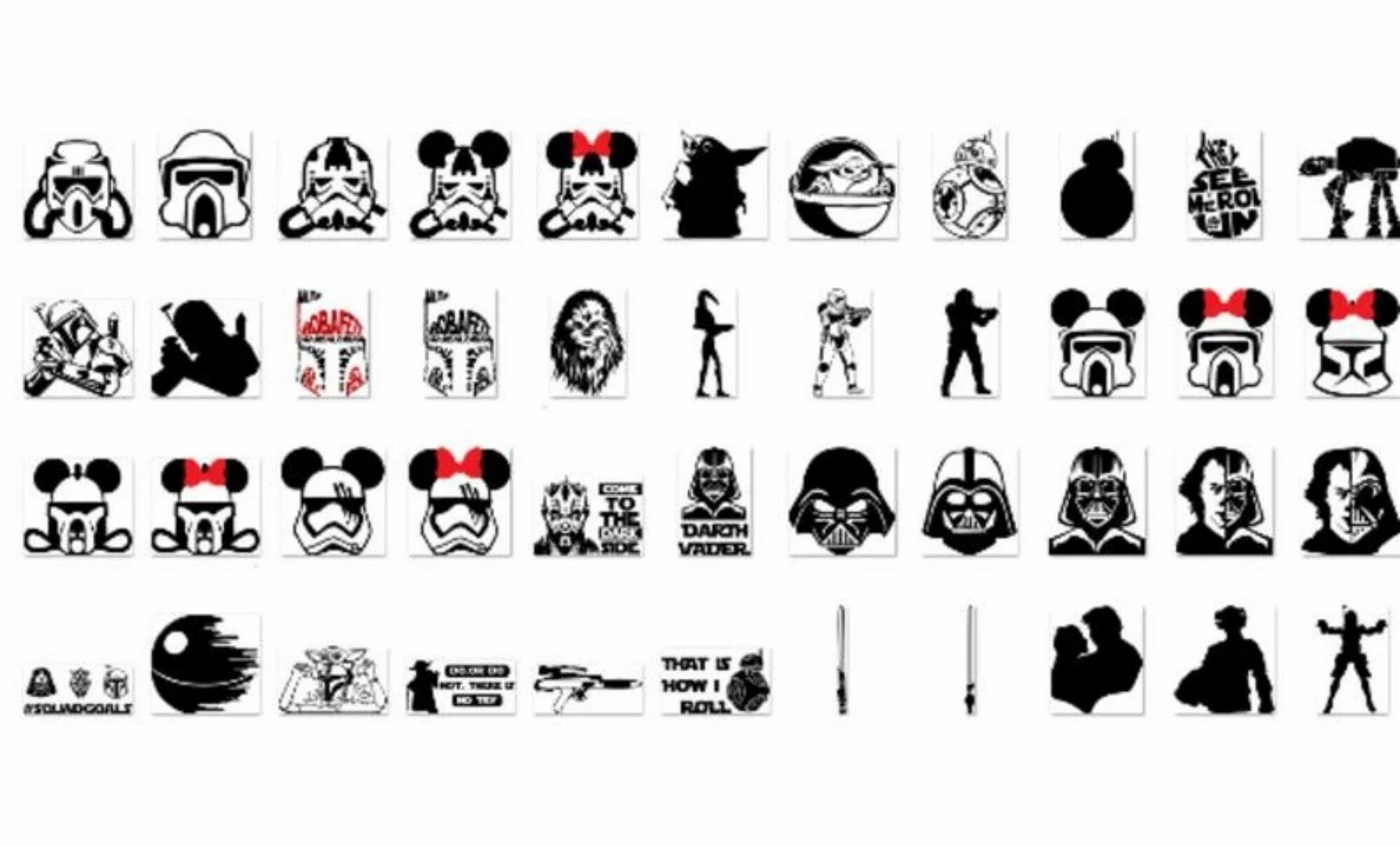 Star Wars SVG Bundle, 1600 Star Wars Files, Star Wars Clipart, Star ...