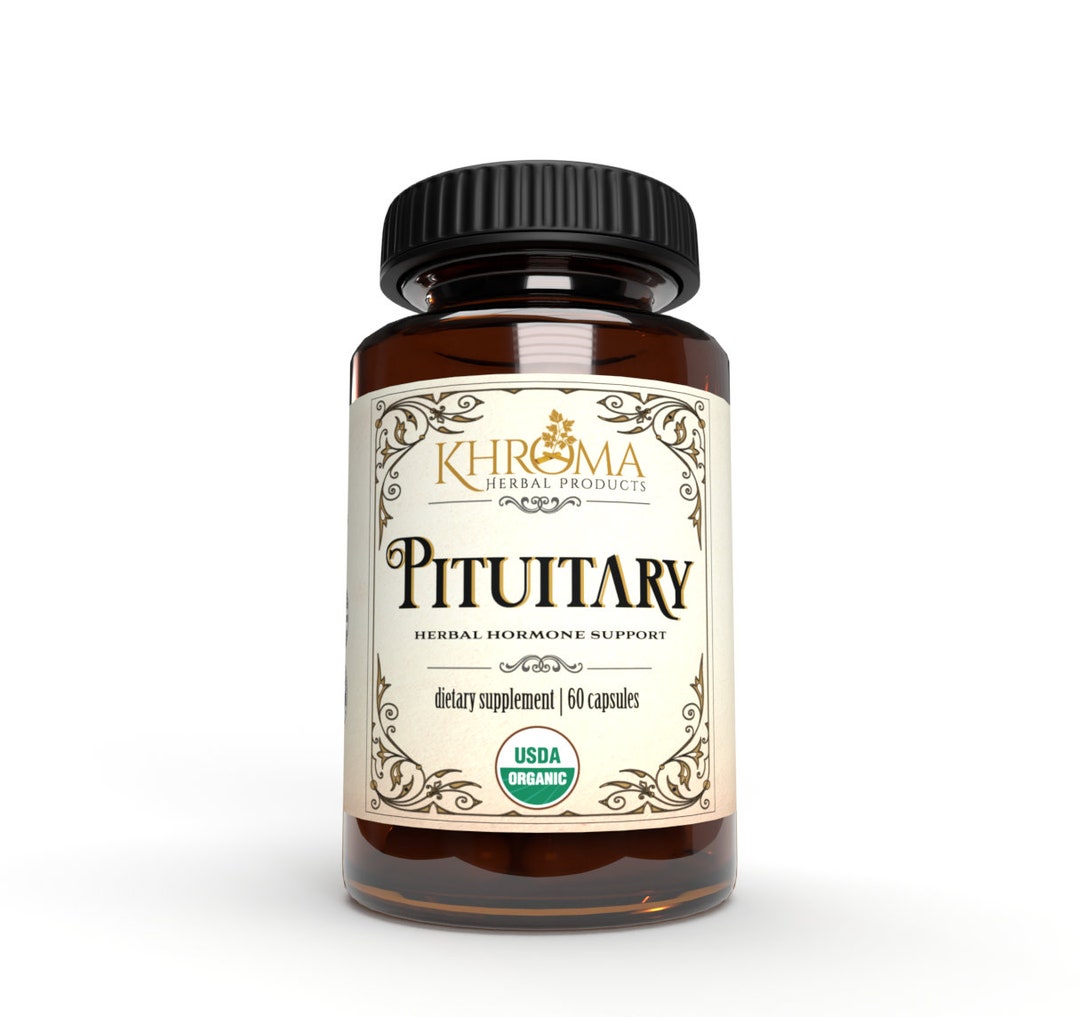 Organic Pituitary Blend - 60 Capsules in A Glass Bottle - USDA Organic ...