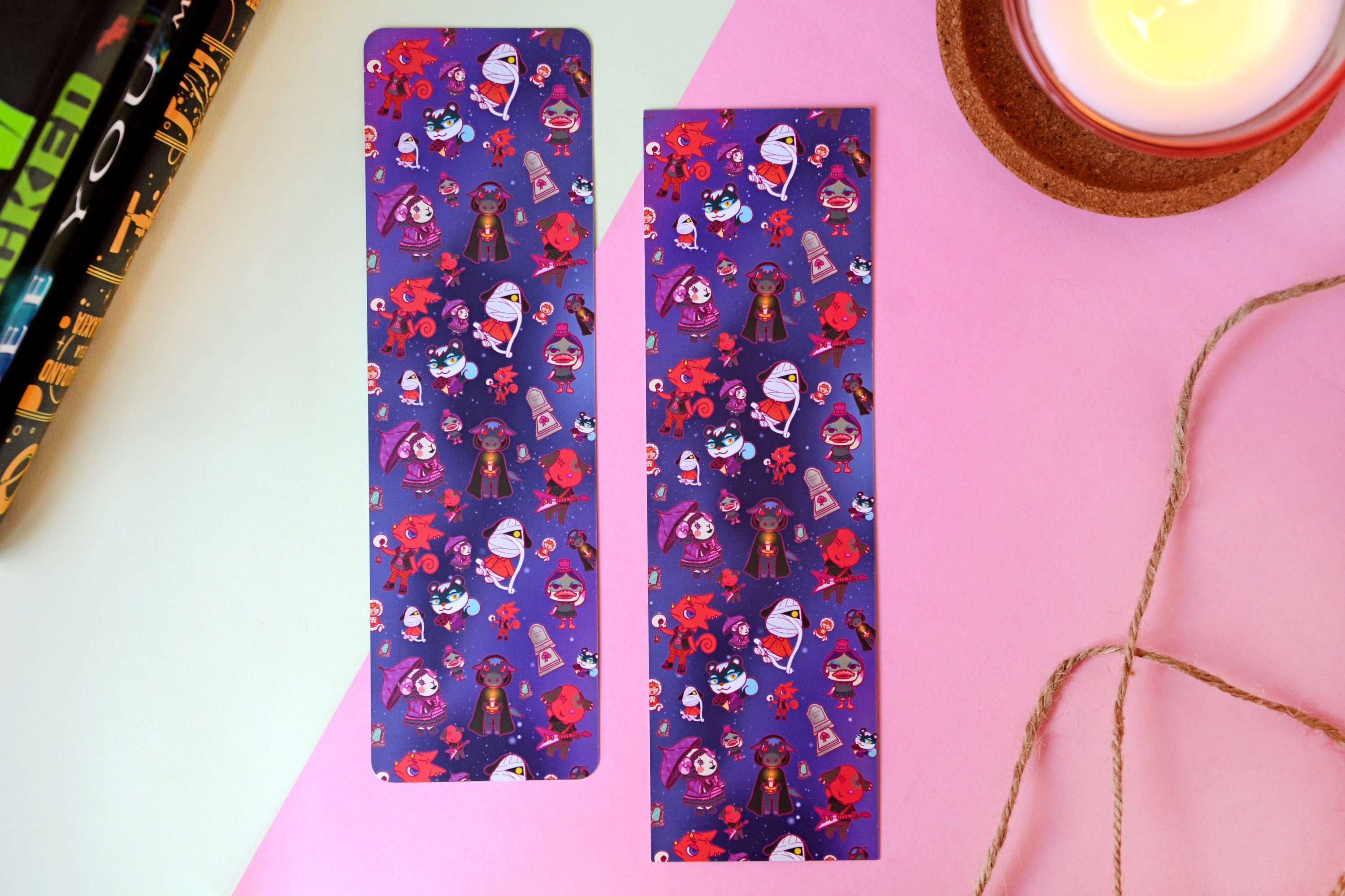 Gothcore ACNH Bookmark Animal Crossing Cute stationery | Etsy