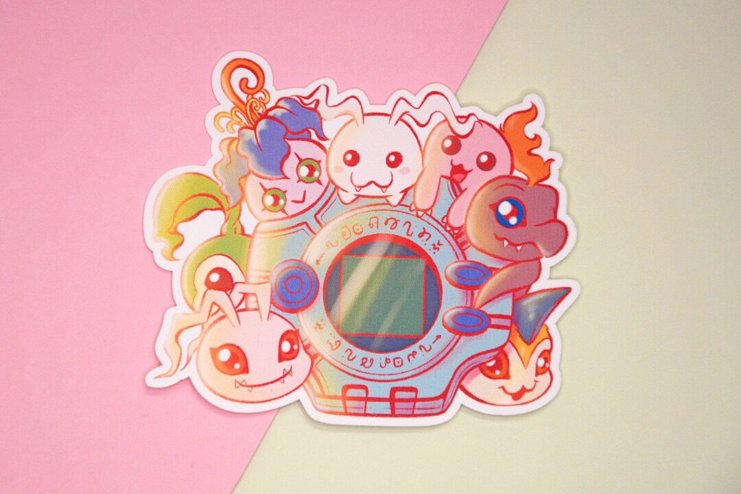 Digimon Babies Vinyl Sticker Digimon Sticker Anime Sticker - Etsy