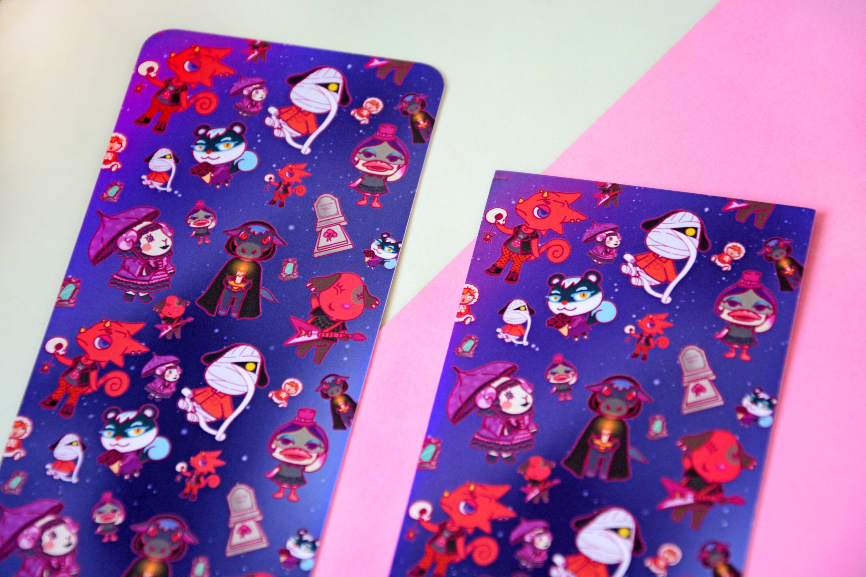 Gothcore ACNH Bookmark Animal Crossing Cute stationery | Etsy