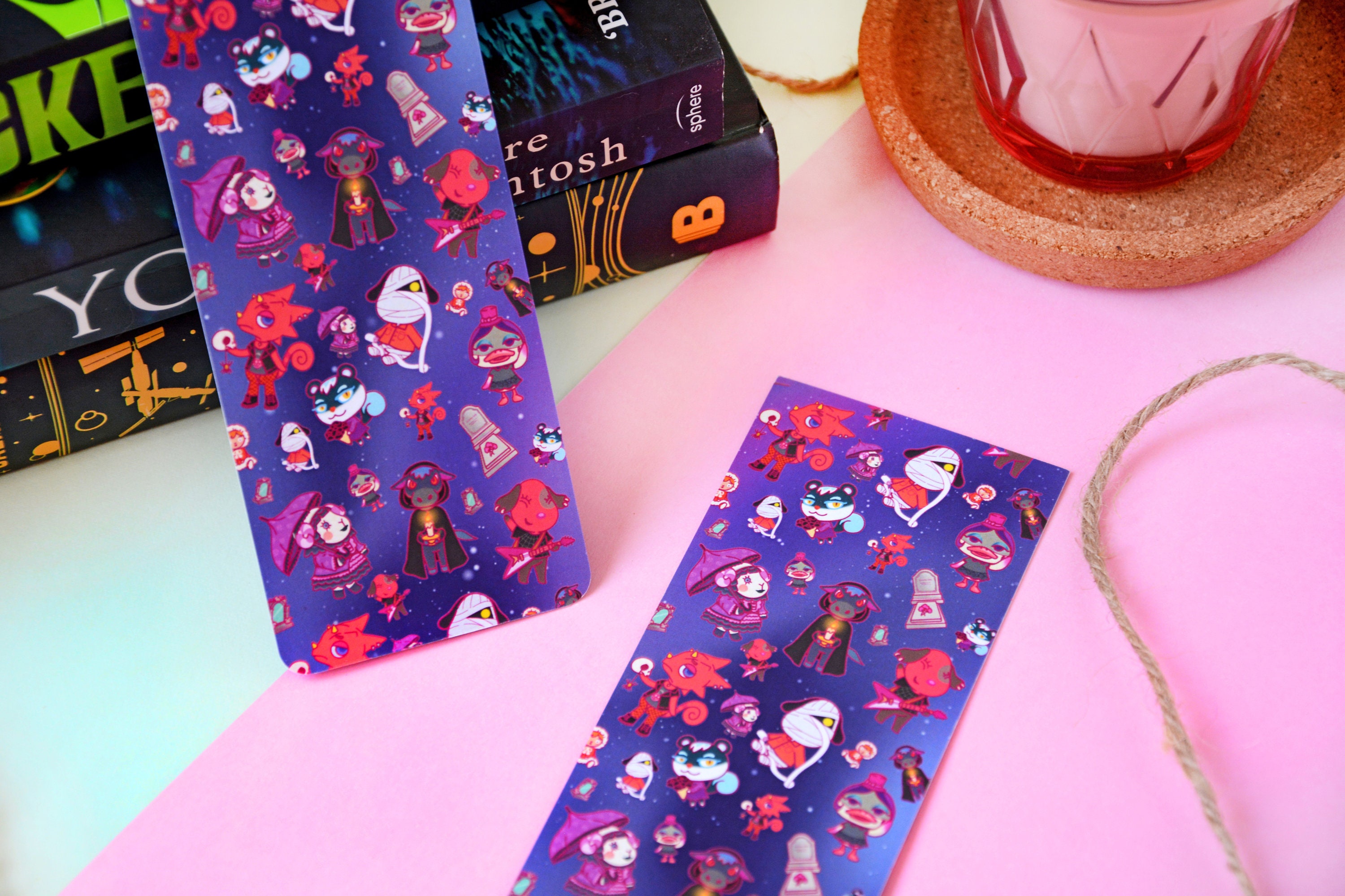 Gothcore ACNH Bookmark Animal Crossing Cute stationery | Etsy