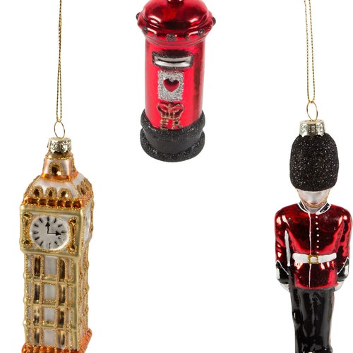 Set of 3 Iconic London City Christmas Tree Decorations Big - Etsy UK