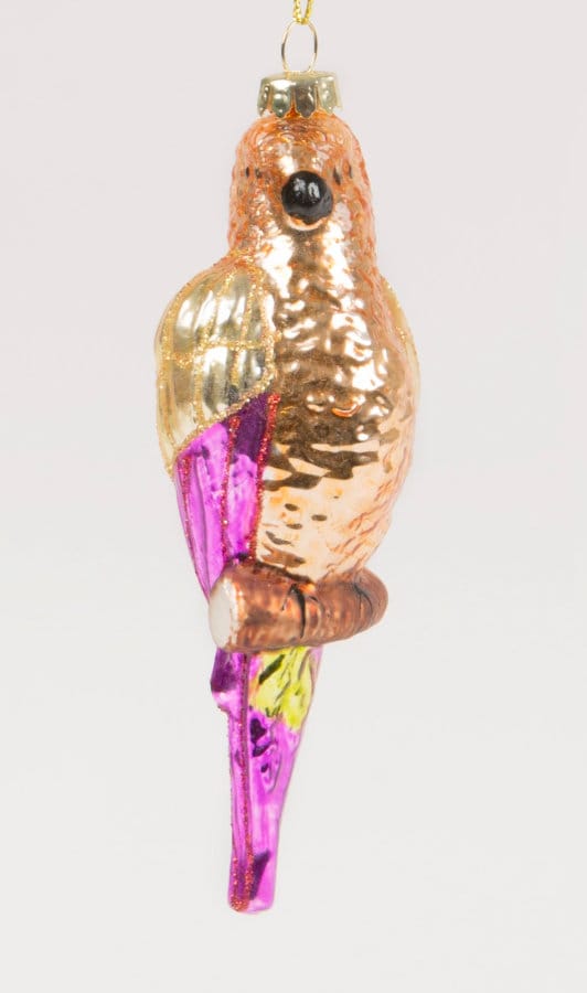 Glass Parrots Hanging Christmas Tree Decorations Winter - Etsy UK