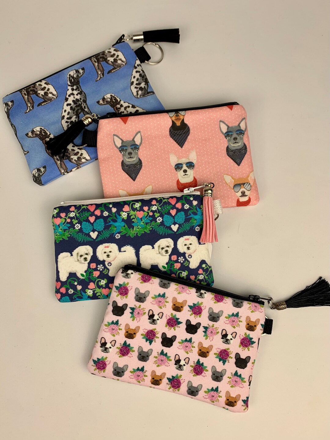 Dog Breeds Coin Purses, Small Zipper Pouches, Chihuahuas, French ...