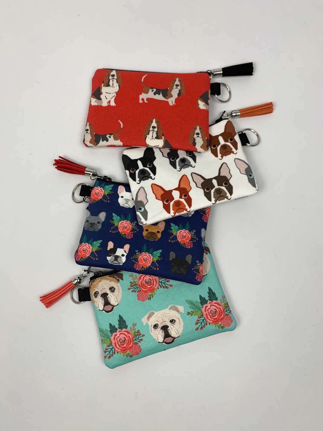 Dog Breeds Coin Purses, Small Zipper Pouches, Basset Hound, English ...
