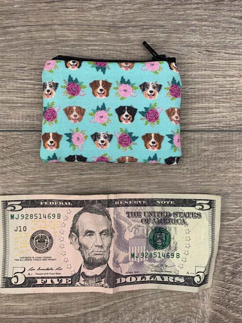 Mini Zipper Pouch, Cotton Fabric, Rings, Earrings, Pills, SD Cards - Etsy