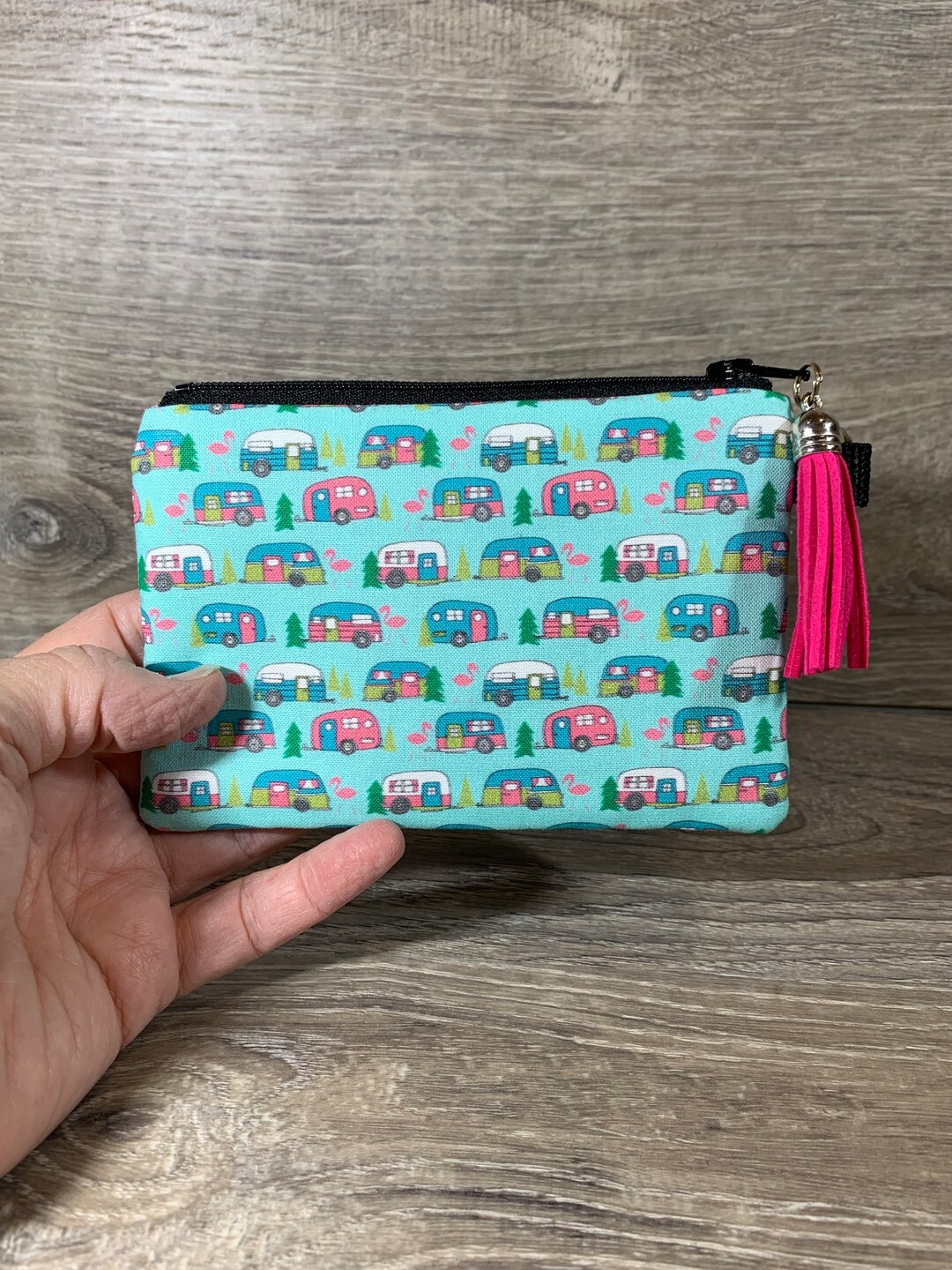 Campers Pouch, Small Zipper Pouch, Coin Purse, Credit Card Holder, Gift ...