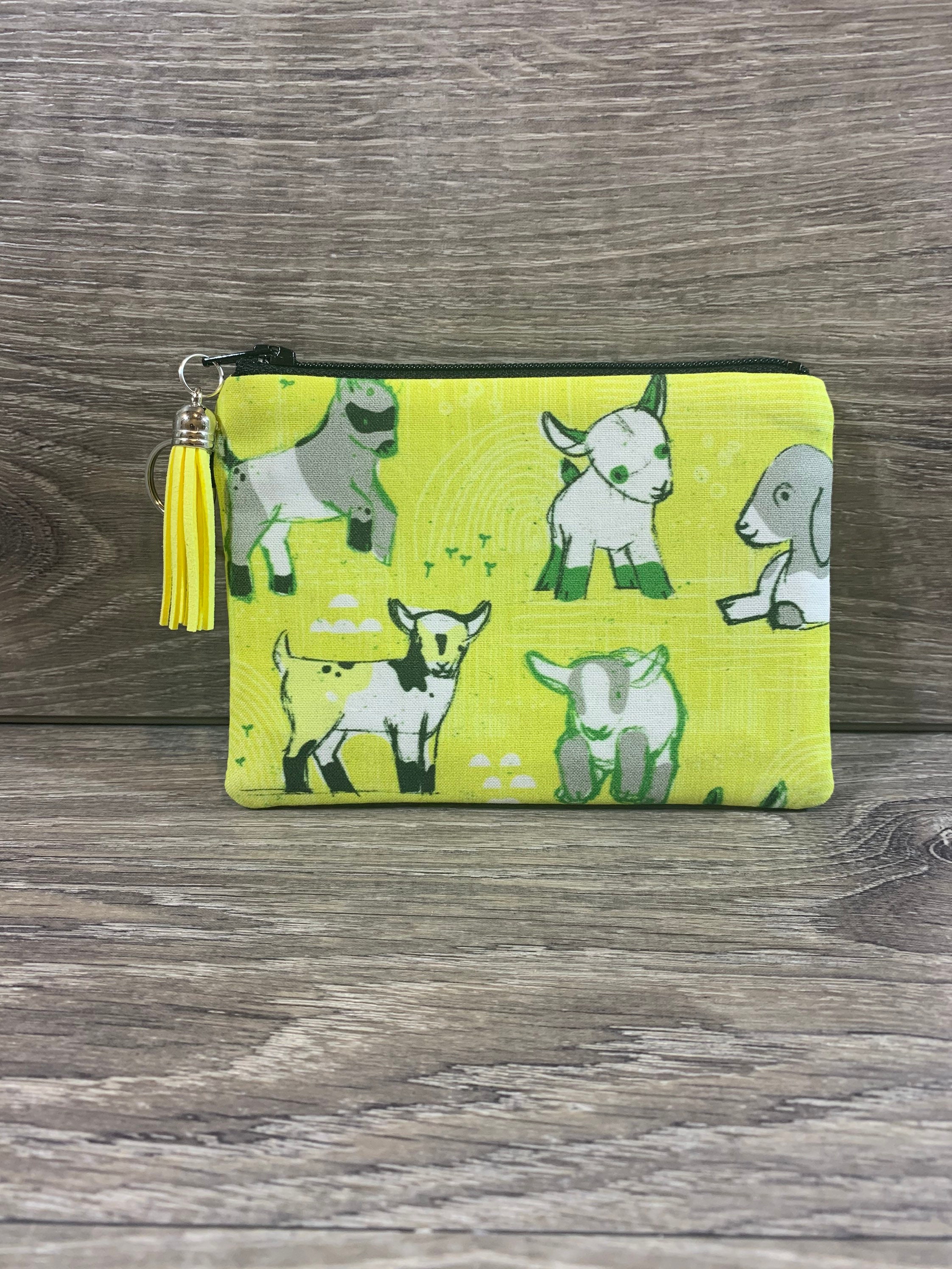 Baby Goats Coin Purse Small zipper pouch gift card holder | Etsy