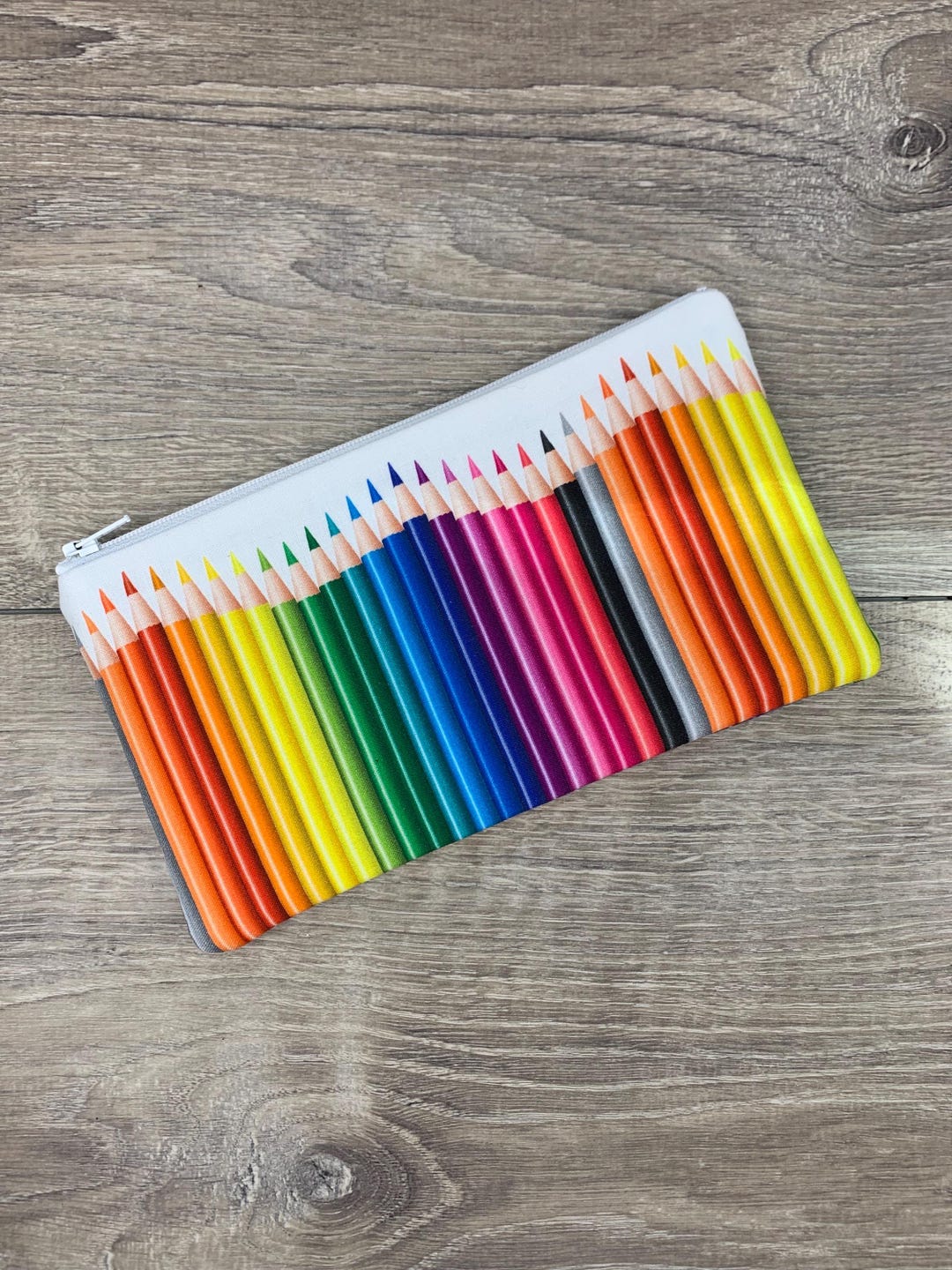 Rainbow of Colors Zipper Pouch, Handmade Gift for Her, Organizer Bag ...
