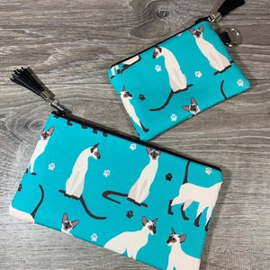 Adorable Siamese Cats Zipper Pouch - Perfect for Makeup & Pens - 2 ...