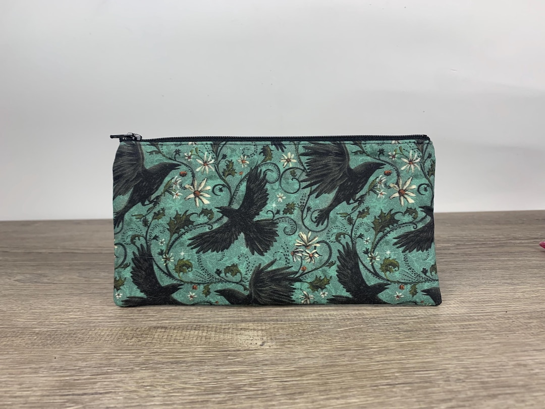 Ravens and Crows Zipper Pouch, Pen Pencil Case, Journal Accessories ...