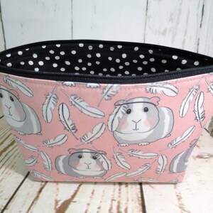 Guinea Pigs and Feathers Zipper Pouch, Adorable Gift for Animal Lover ...
