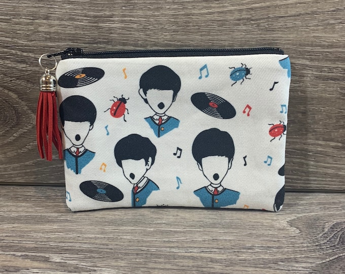 Beatles and Beetles Small Zipper Pouch Dash Coin Purse Dash - Etsy
