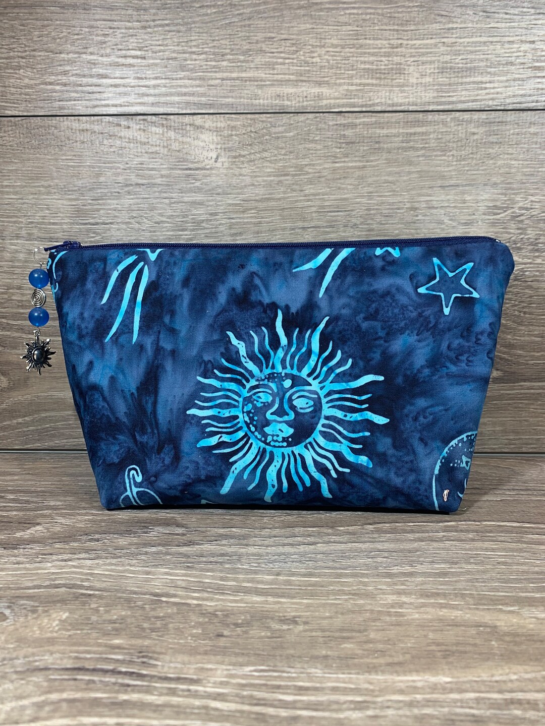 Celestial Zipper Pouch - Make up Bag - Cosmetic Bag - Blues Bag ...