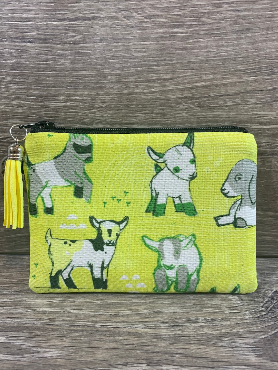 Baby Goats Coin Purse Small zipper pouch gift card holder | Etsy