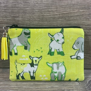 Baby Goats Coin Purse Small Zipper Pouch Gift Card Holder Ear Bud ...