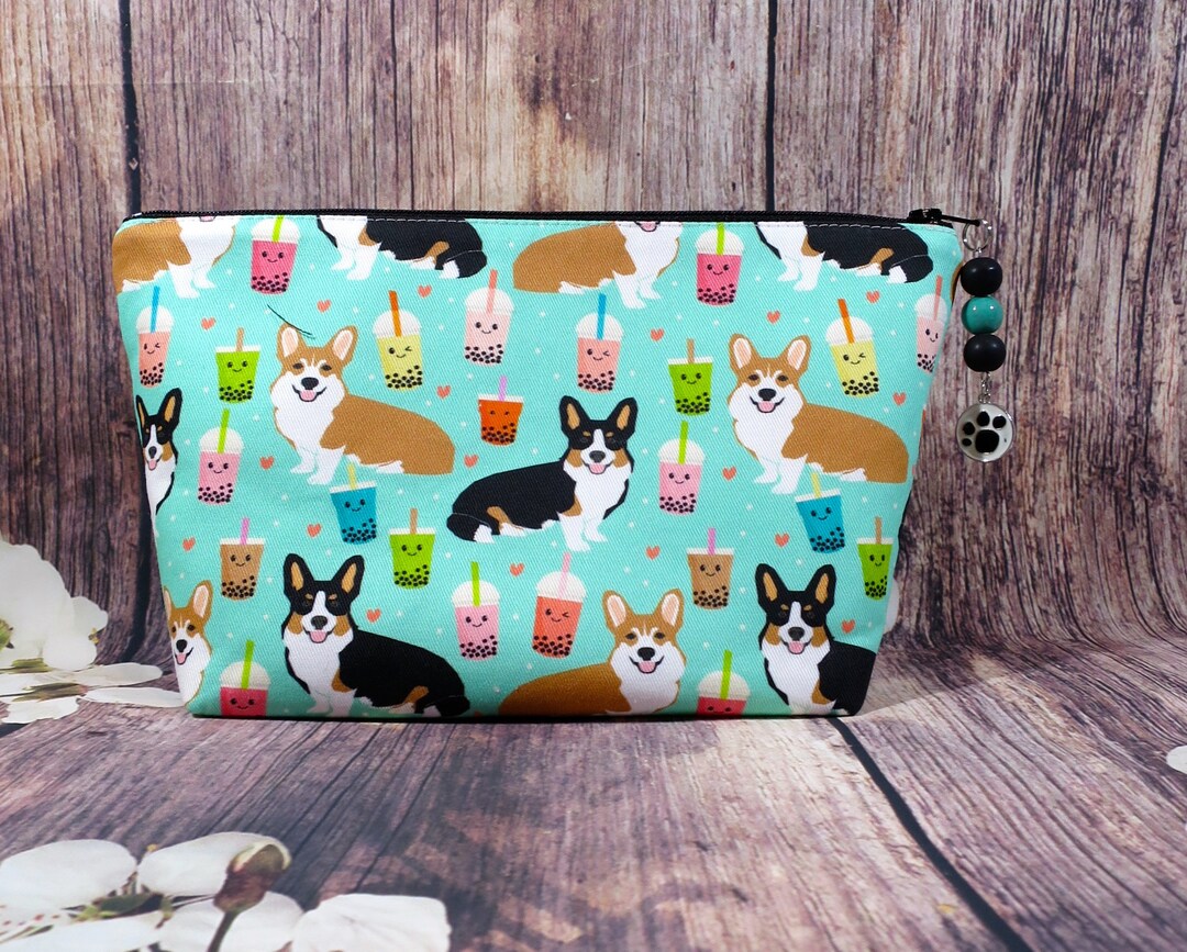 Corgis and Boba This Adorable Corgi Zipper Pouch is Perfect - Etsy