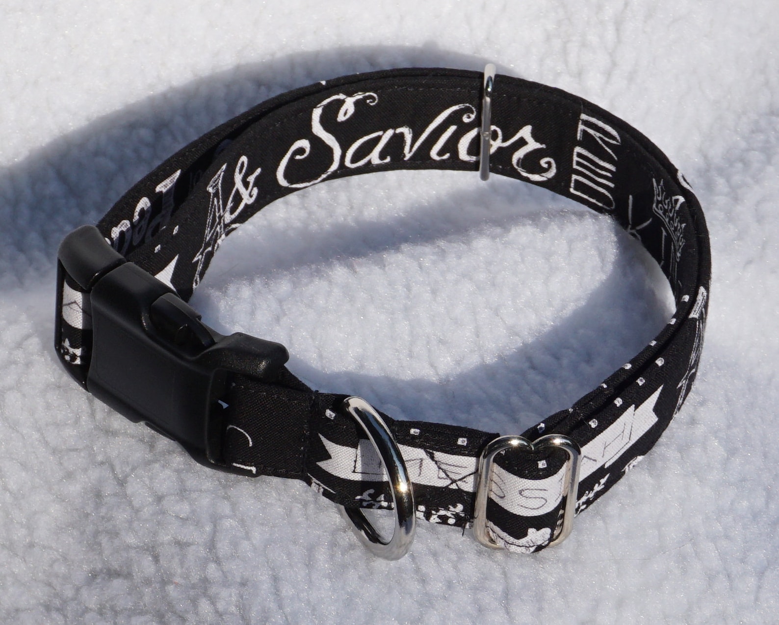Christian Dog Collar/ Jesus is My Savior/ My Messiah/ Religous | Etsy