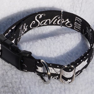 Christian Dog Collar/ Jesus is My Savior/ My Messiah/ Religous Family ...