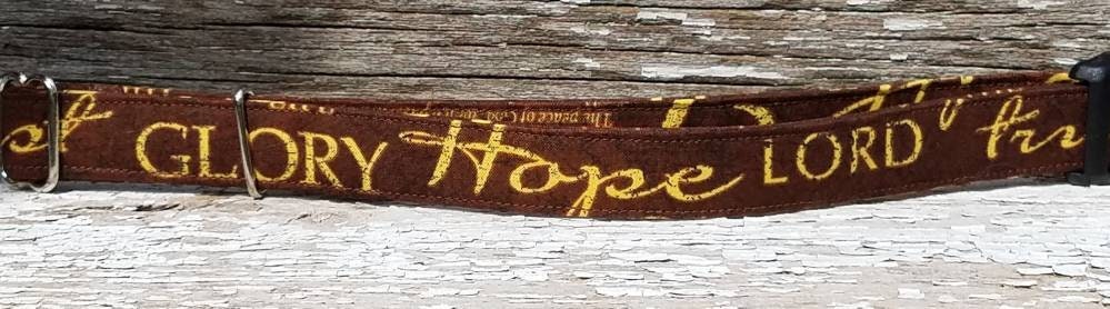 Christian dog collar/ Glory/ Hope/My Messiah/ Religous Family - Etsy.de