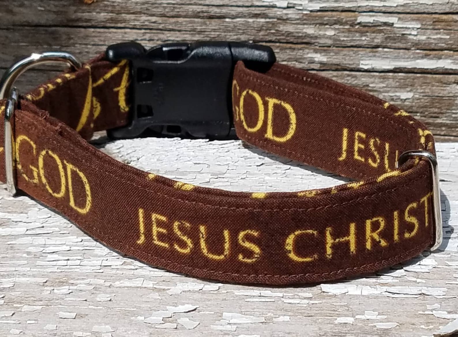 Christian dog collar/ Jesus / blessed/My Messiah/ Religous Family ...