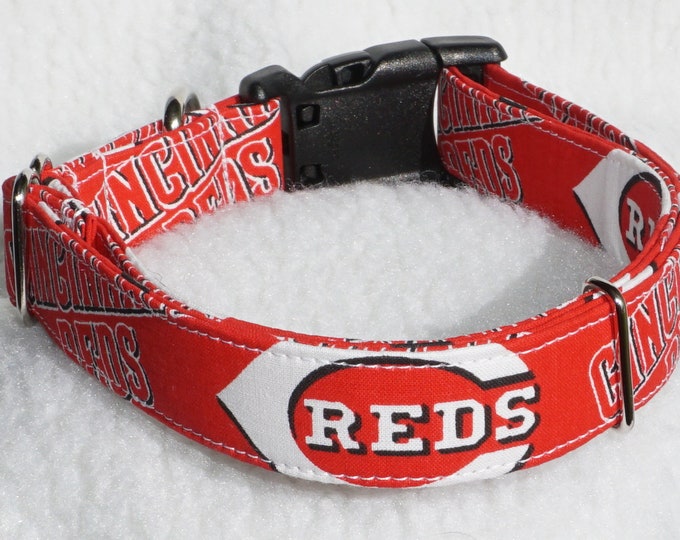 Cincinnati Reds Dog Collar - Etsy