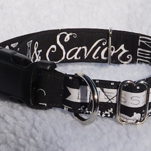 Christian Dog Collar/ Jesus is My Savior/ My Messiah/ Religous Family ...