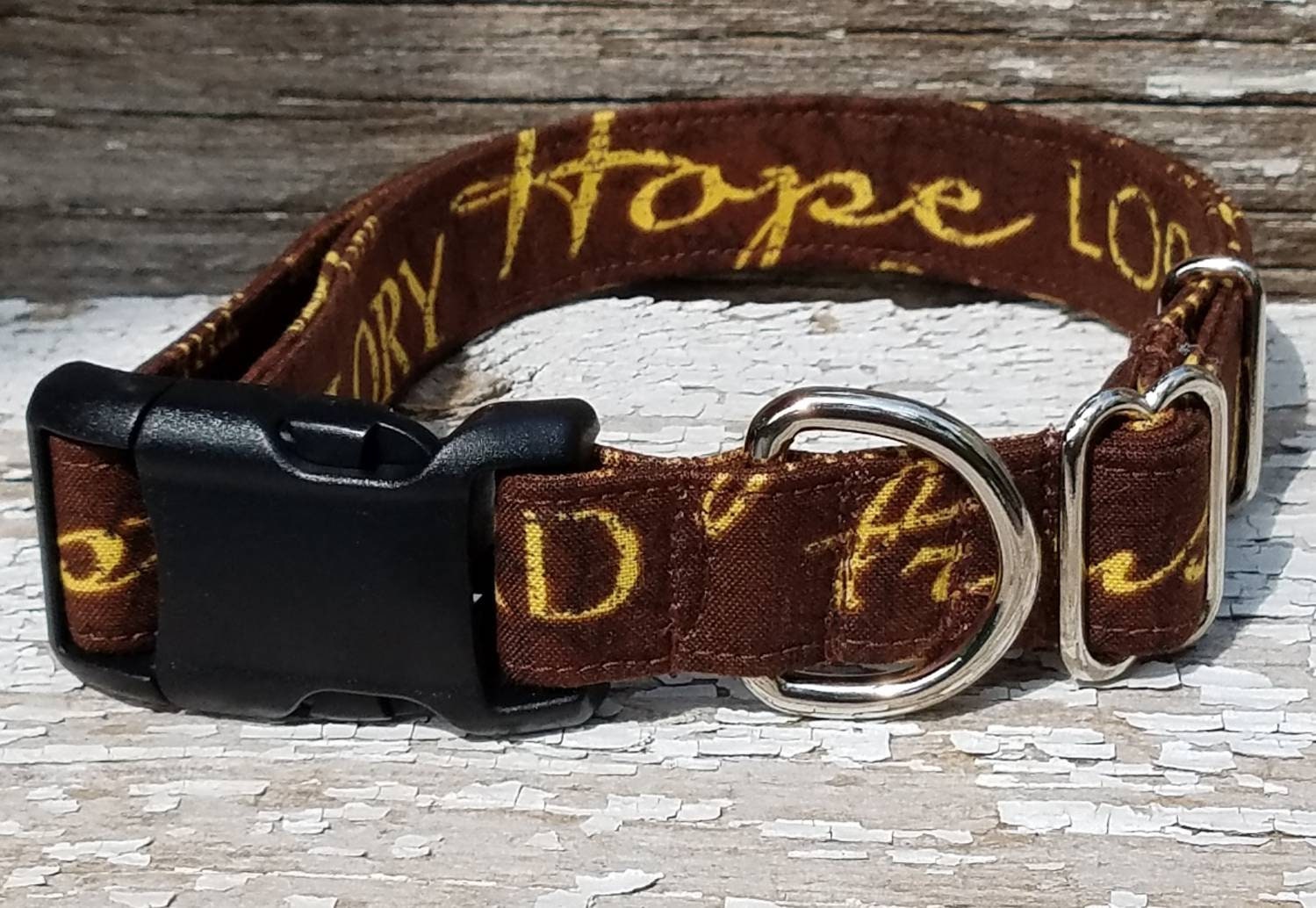 Christian dog collar/ Glory/ Hope/My Messiah/ Religous Family | Etsy