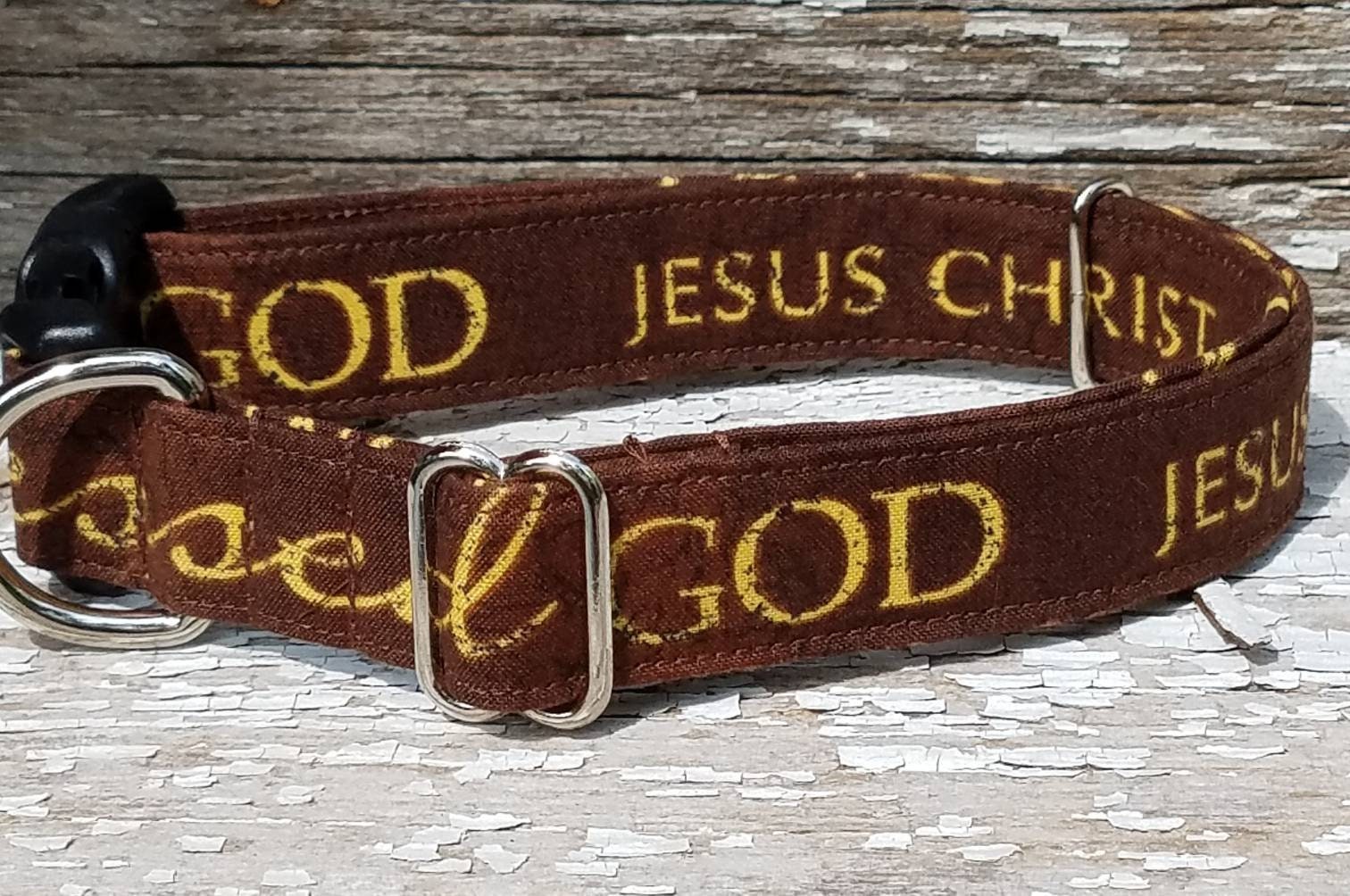 Christian dog collar/ Jesus / blessed/My Messiah/ Religous Family ...