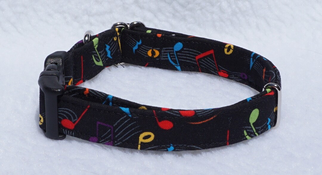 Music Dog Collar/musical Notes/ Band Collar - Etsy