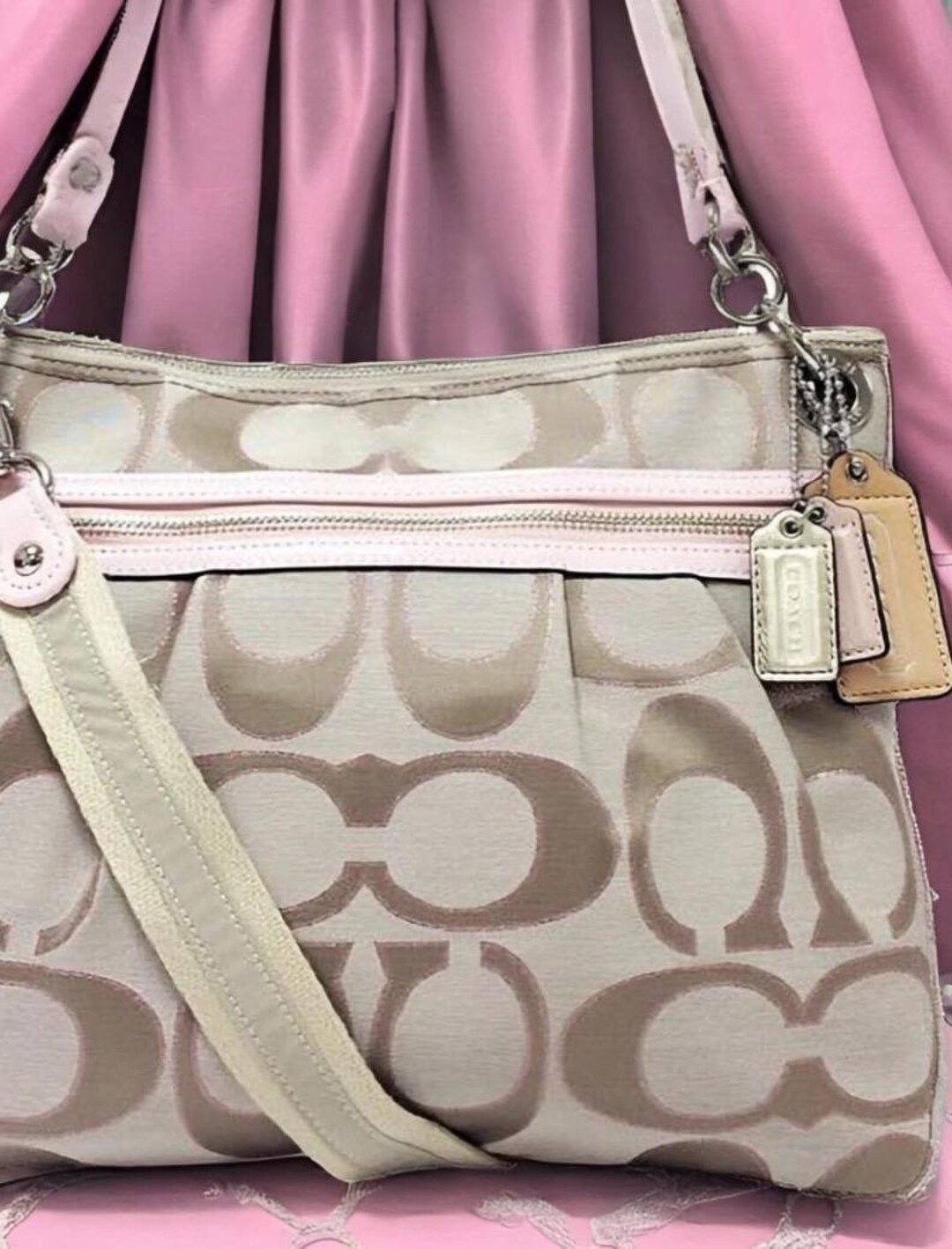 Coach Signature Hippie Metallic Sateen Satchel - Etsy