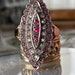 Ruby and Diamond Navette Ring - Etsy