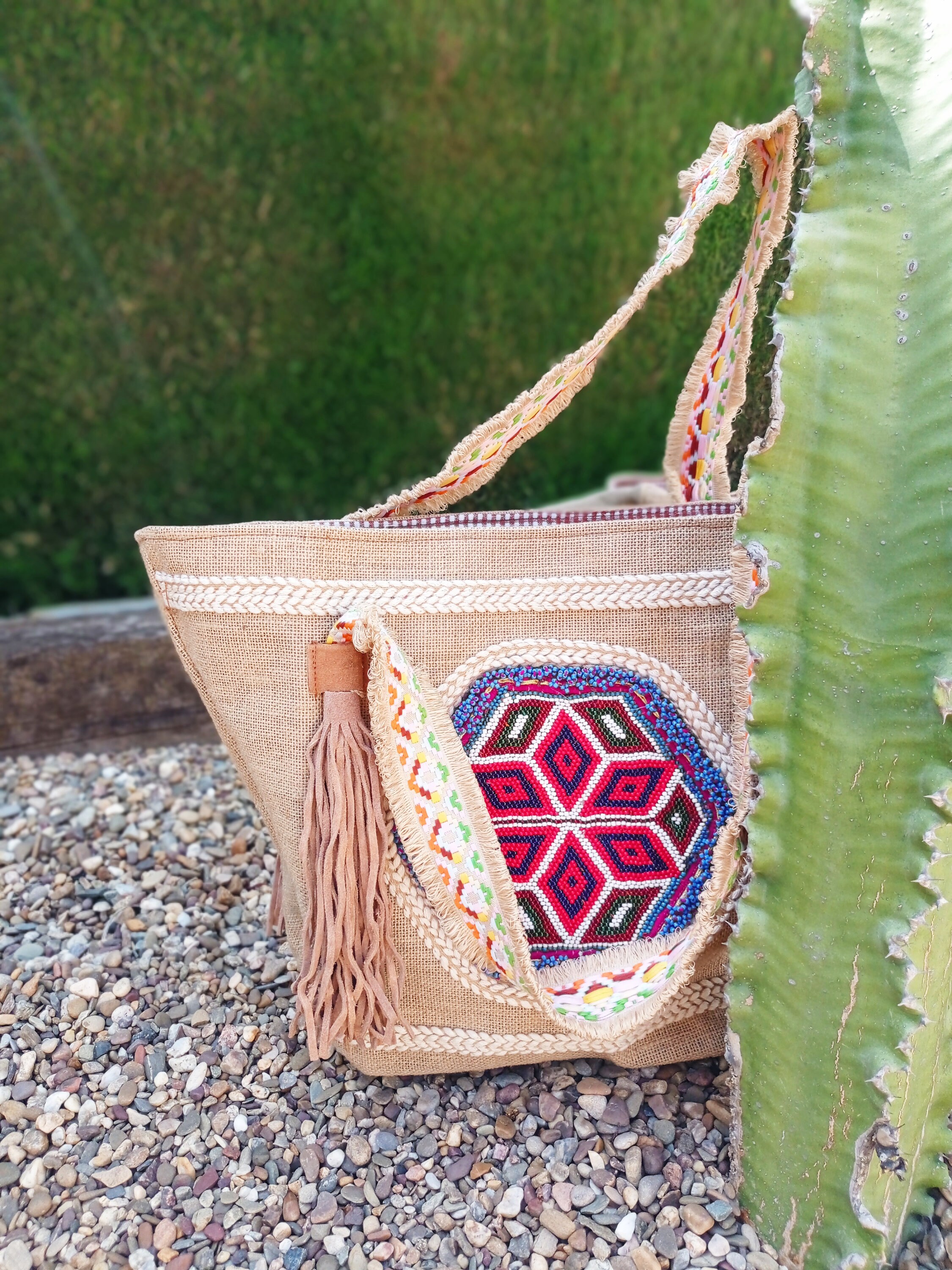 Boho Beach Bag Inca 5 - Etsy