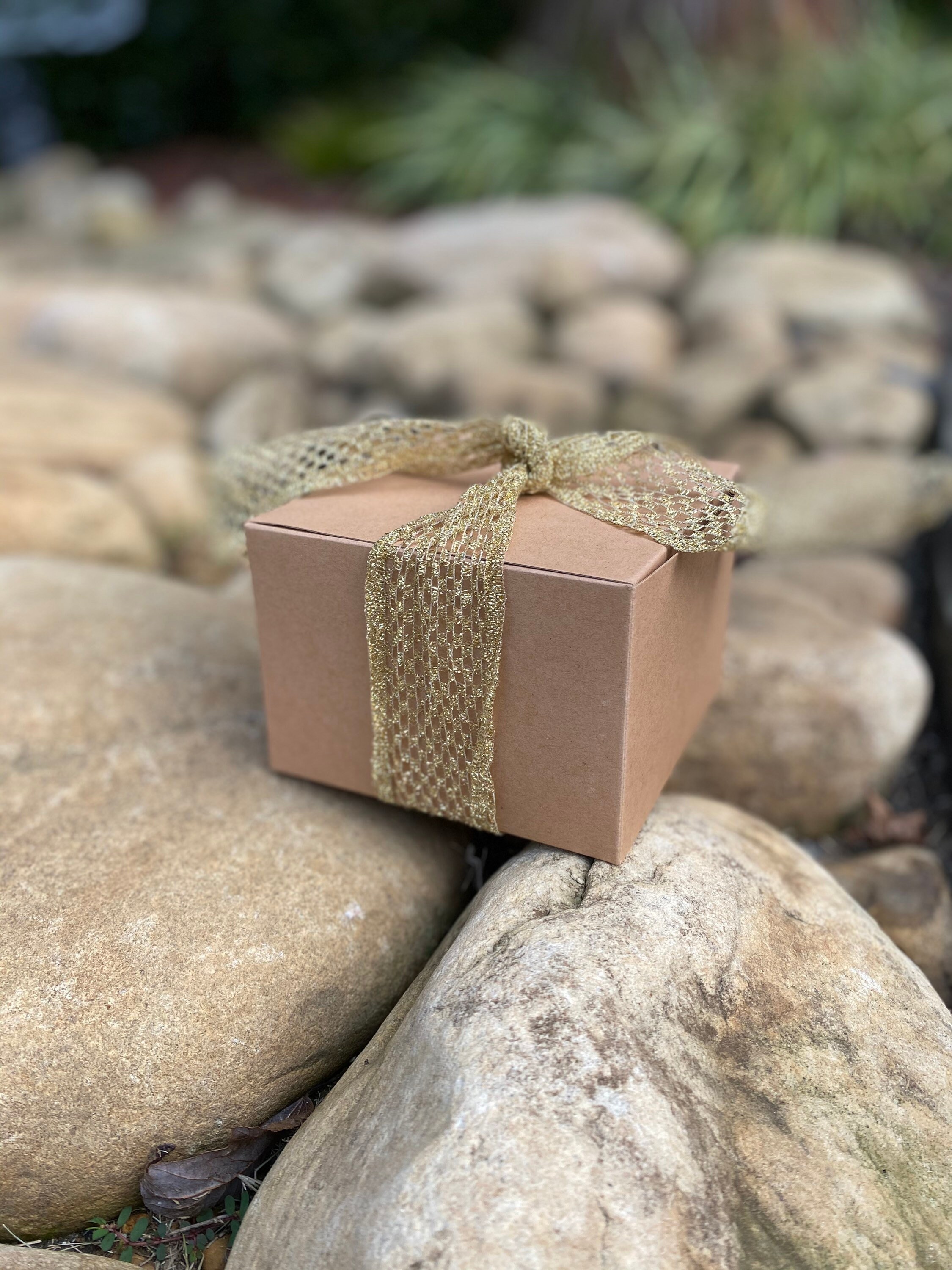 Large Candle Gift Box Holiday Gift Box 5x5x3.5 Inch Box - Etsy