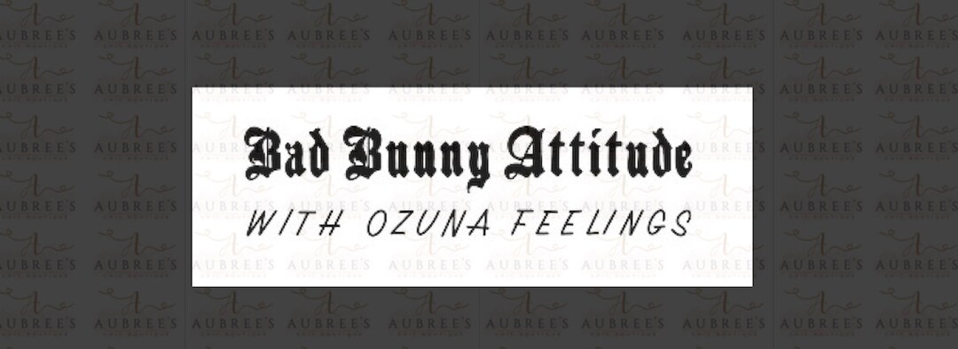 Bad Bunny SVG Ozuna Decal Digital Download Bad Bunny Attitude Ozuna ...